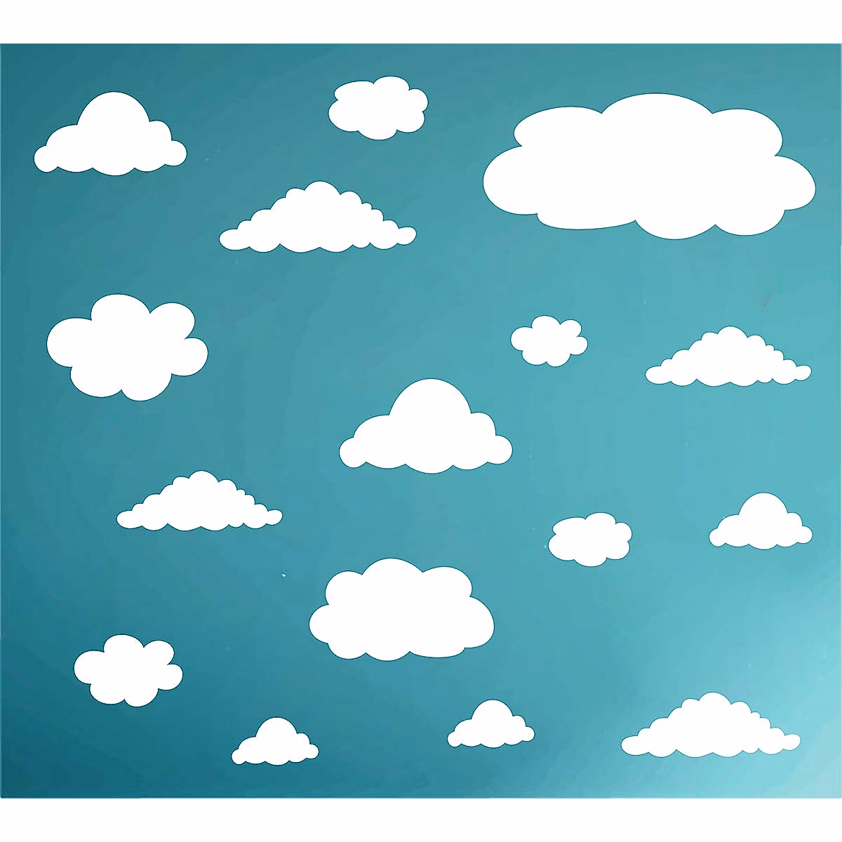 Easu Clouds Wall Decal Wall Stickers Peel and Stick Removable Wall Stickers Kids Room Decals Nursery Decor