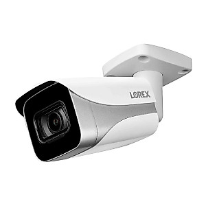 Lorex Indoor/Outdoor 4K Ultra HD Smart IP Security Add-On Metal Bullet Camera, 2.8mm, 130ft IR Night Vision, Color Night Vision