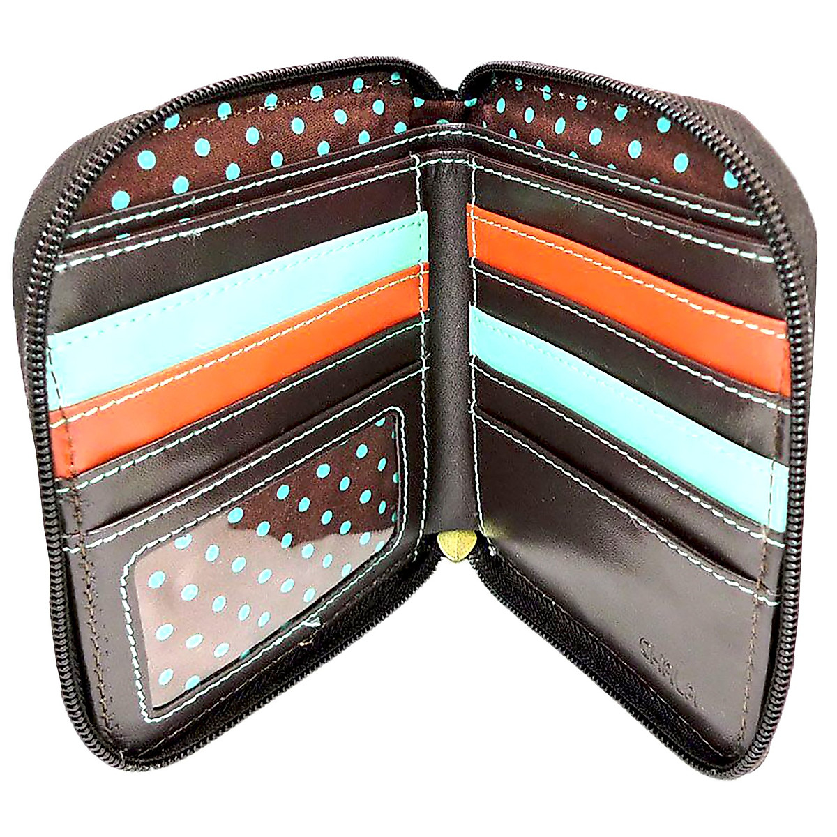 Chala Dragonfly Zip Around Wallet Wristlet - Vegan Leather