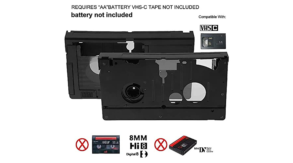 ADPLIFE VHS-C Cassette Adapter for Easy Playback