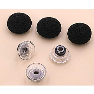 Eartip Kit Replacement for Plantronics Voyager Legend Bluetooth Headset, Medium Size Earbuds Ear Gels Tips and Foam for Voyager Legend / 5200 Earphone [ 3 Pack ] (Medium Clear)