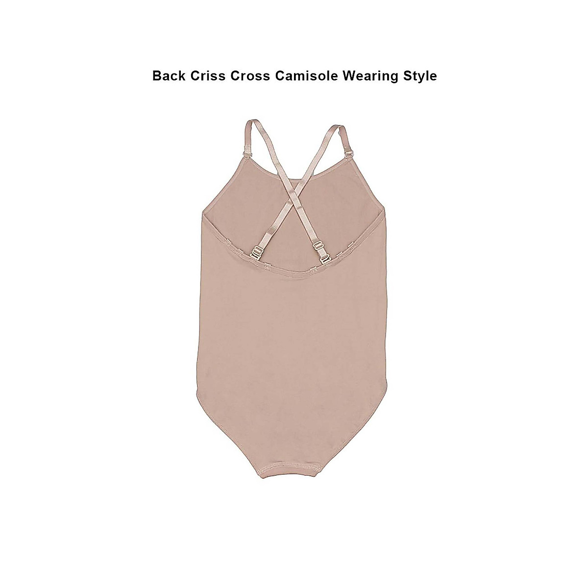 Daydance Girls Nude Leotards Seamless Dance Undergarment for Ballet, Gymnastics with Adjustable