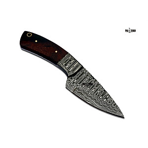 PAL 2000 KNIVES DAM-6011 Handmade Damascus Steel Knife with Sheath New Pattern Blade and Handle