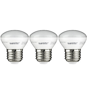 Sunlite LED R14 Mini Flood Light Bulbs, 4 Watts (25W Equivalent), 250 Lumens, Medium (E26) Base, Dimmable, ETL Listed, 2700K Soft White, for China and Curio Cabinet Light, 3 Count