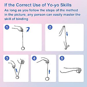 LUOMAJA Professional Unresponsive Yoyo Ball - Miraculous Metal Yo Yo Magic for Kids Beginner with 10 String Pack + 2 Dragon Finger Gloves for Beginner & Professional (JD306)