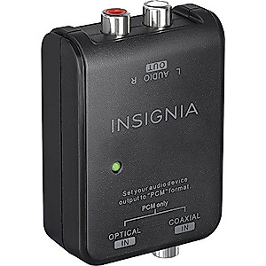 Insignia Optical/Coaxial Digital-to-Analog Converter - Black