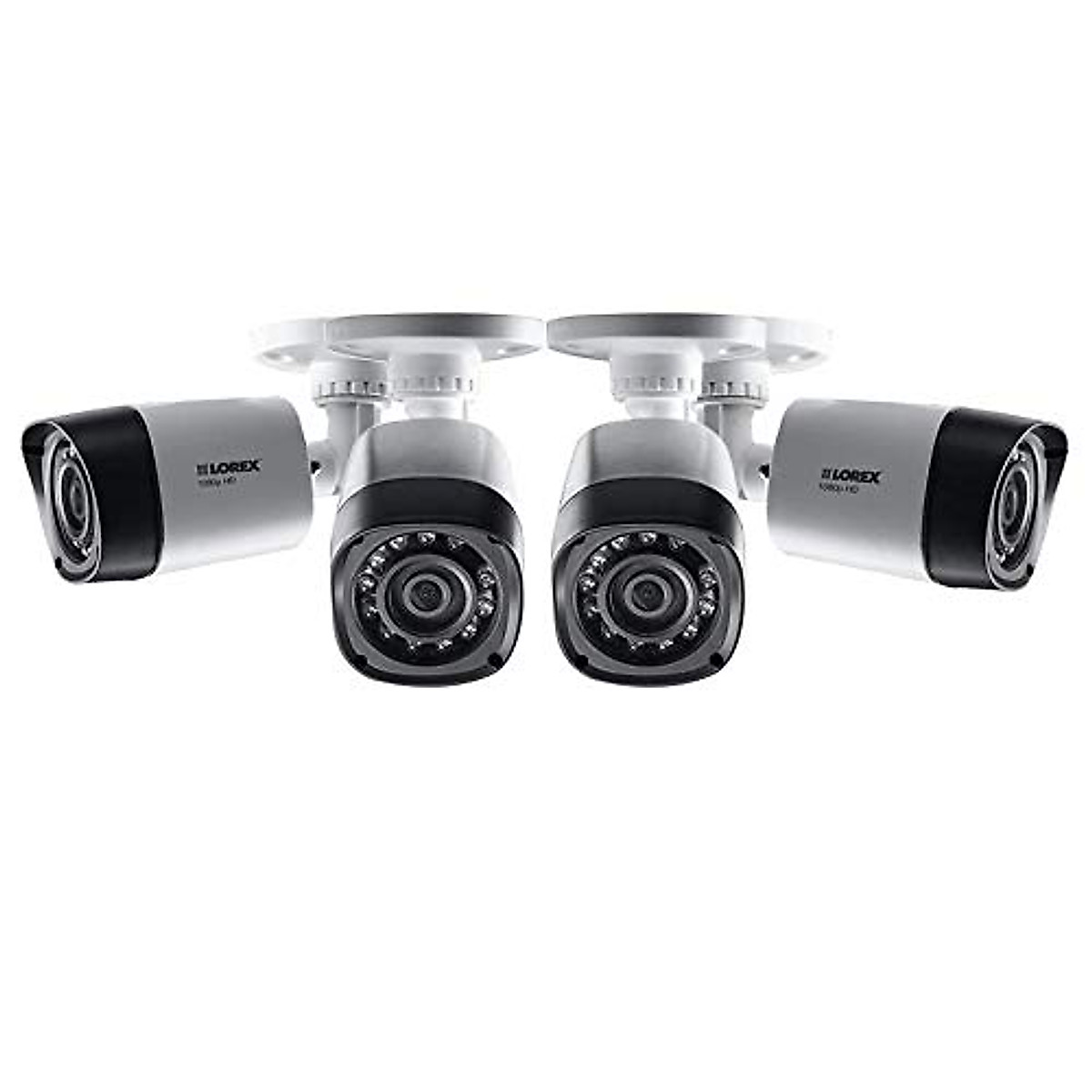 Lorex 4 Camera MPX Wired Home Security Camera System with Flir 4 Channel 1TB DVR and (4) Full HD 1080p Lorex MPX Bullet Camera, 130ft Night Vision, Remote View with Flir Cloud App