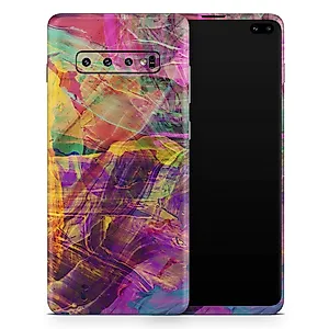 DesignSkinz Liquid Abstract Paint Remix V71 | Protective Vinyl Decal Wrap Skin Cover Compatible with The Samsung Galaxy Note 10 LITE (Full-Body, Screen Trim & Back Glass Skin)