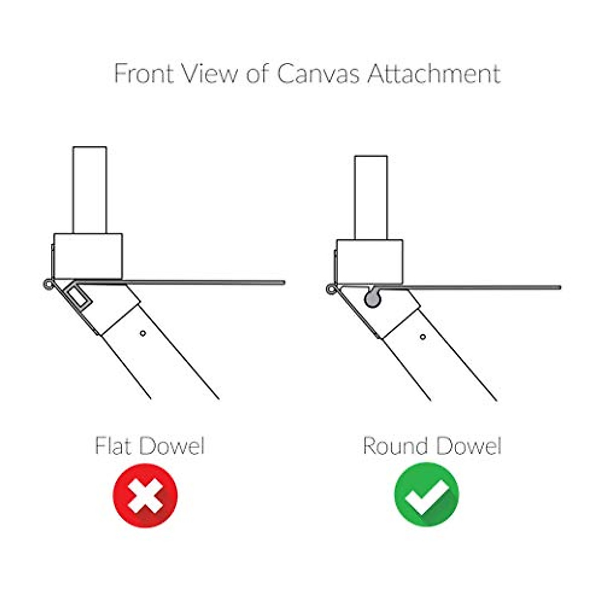 Casual Home Director Chair Replacement Canvas, Black