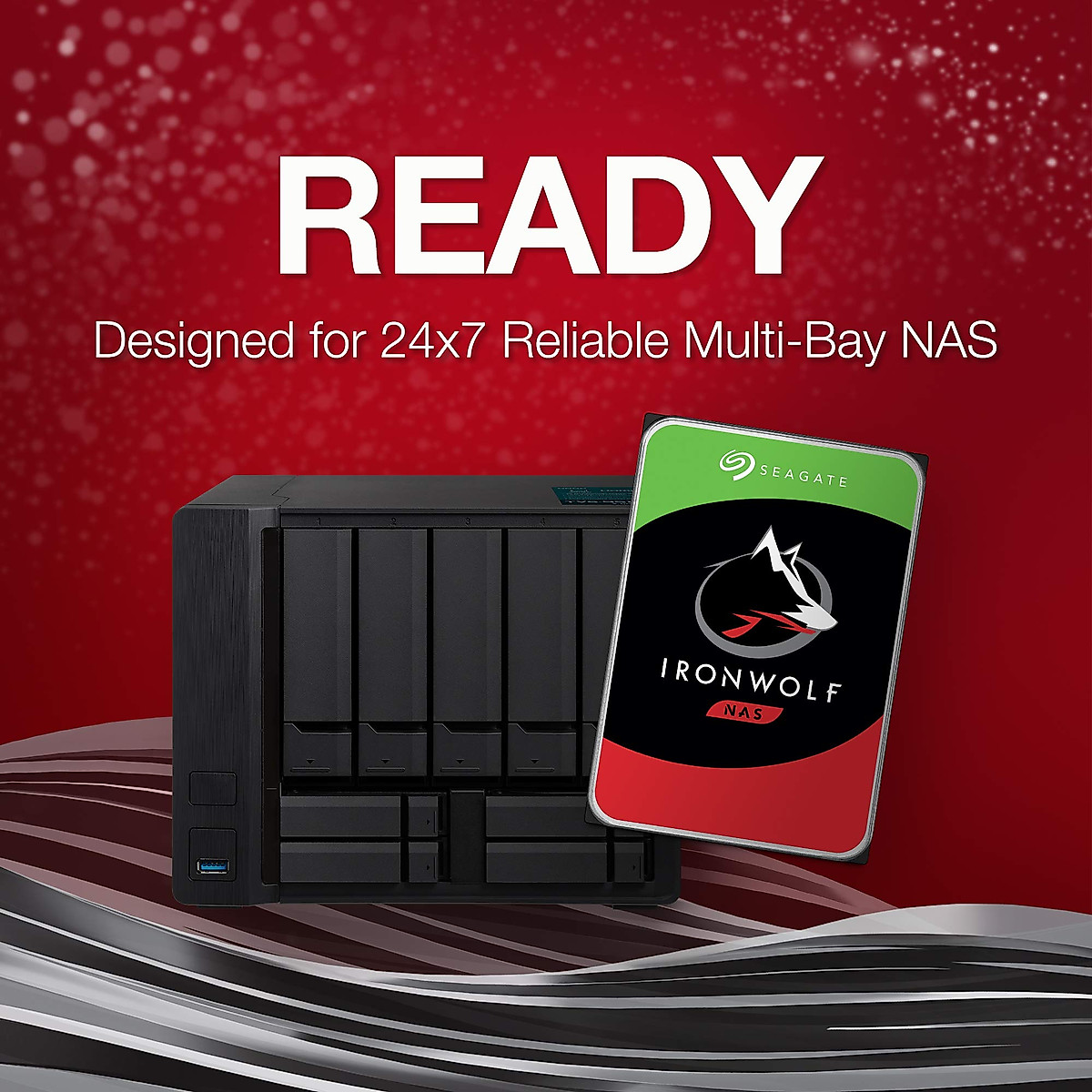 Seagate IronWolf 1 TB NAS Raid Internal Hard Drive - 5,900 RPM Sata 6 Gb/s 3.5-Inch (ST1000VN002)