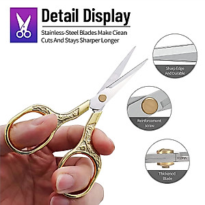 Scissors All Purpose, Embroidery Scissors, Small Scissors, Scissors For Crafting, Sewing Scissors, Sharp Scissors, Embroidery Scissors,2pack