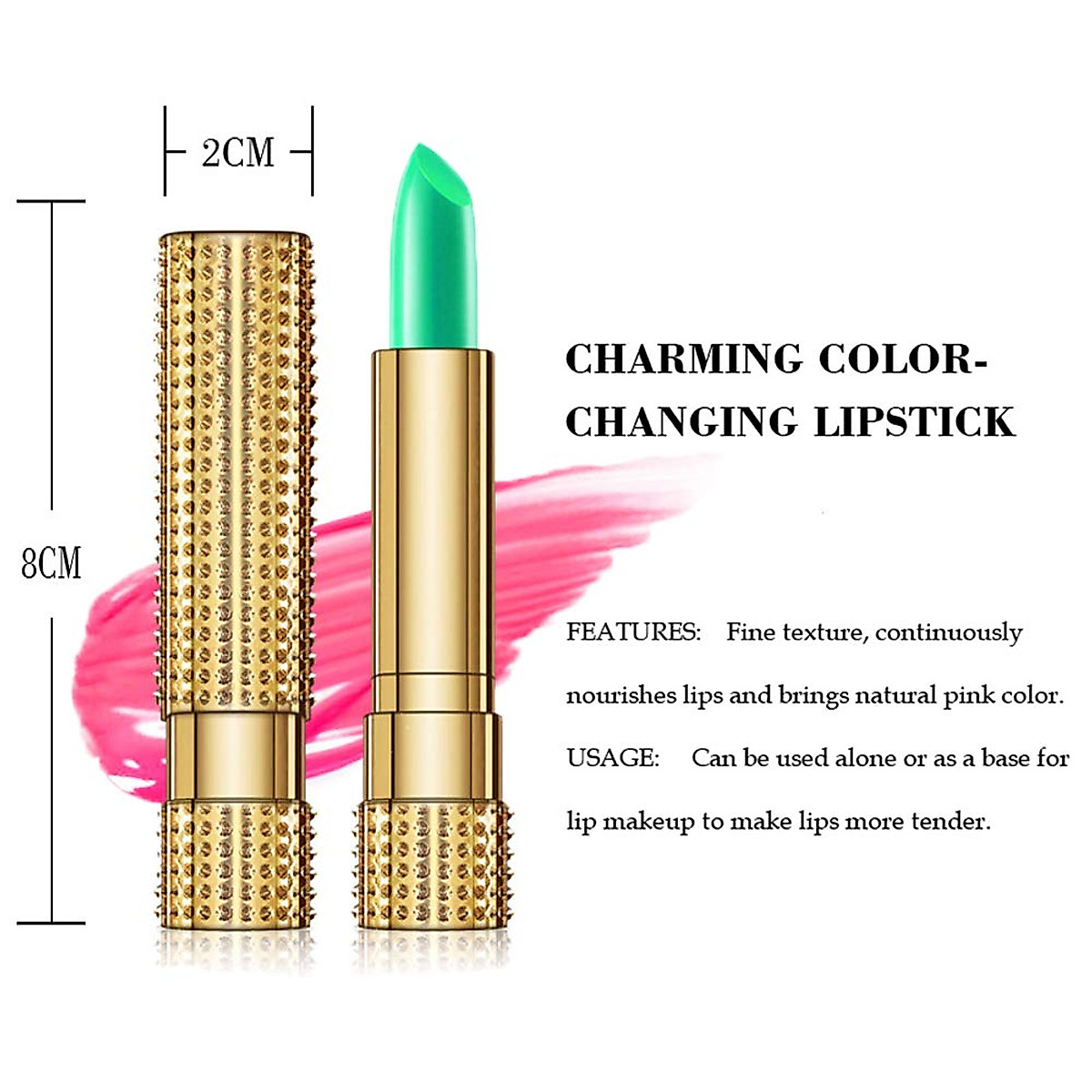 3 Packs Lipstick Set Magic Temperature Changing Colors Lip Gloss Moisturizing And Waterproof Long Lasting Lip Balm