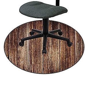 Wood Grain Rolling Chair Mat for Carpet Non-Slip Gaming Rug Non-Slip Rug  for Office Chair Computer 37 Inch
