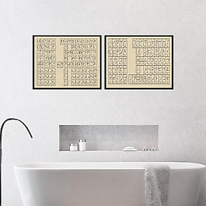 Bigwig Prints Japanese Alphabet Posters - Hiragana and Katakana Chart, Language Learning Wall Art, Japanese Study Guide for Beginners, Educational Decor for Classroom or Home -Unframed Set of 2 (8x10)