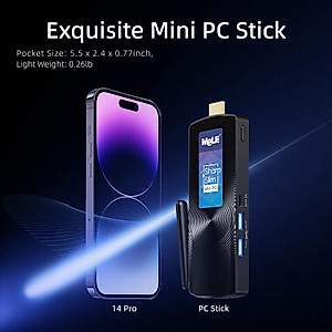 MeLE PCG02 Fanless Mini PC Stick Small Desktop Computer 4GB 128GB