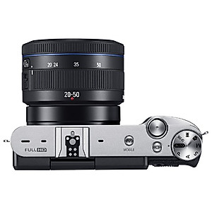 Samsung EV-NX3000BEIUS Wireless Smart 20.3MP Compact System Camera with 3-Inch LCD and 20-50mm Compact Zoom (Black)