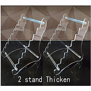 Clear Knife Display Rack Holder 8 Pcs,Thickening,2 Stand
