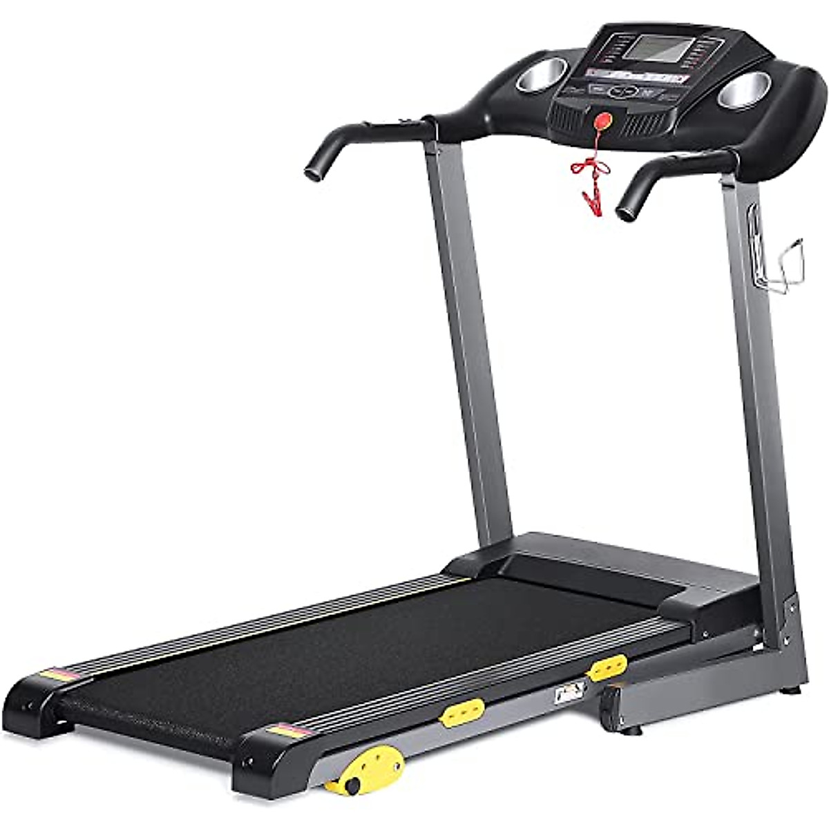 Treadmill with Incline for Home Use 17'' Wide Folding Treadmill Electric Treadmill Workout Running Machine with 3-Level Manual Incline Adjustment & 15 Pre-Set Training Programs Large LCD Display