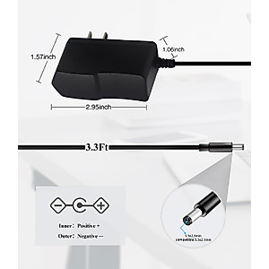 6V Power Supply DC Adapter for 2.5 to 23 Gallon Automatic Bins Compatible with iTouchless Smart Stainless Steel Bins 13 Gallon Trash Can Power Cord Replacement