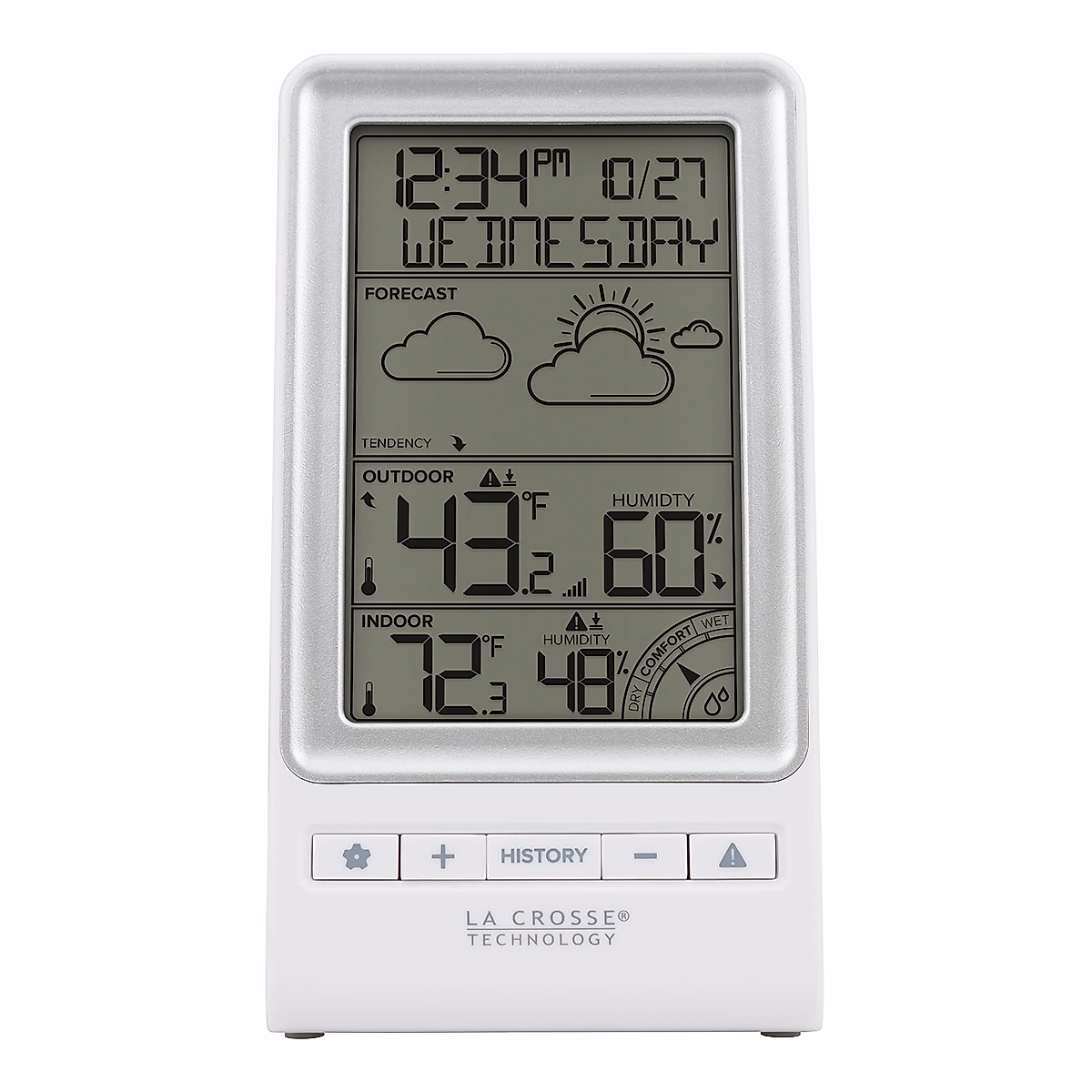 La Crosse Technology 308-1415FCT Wireless Forecast Station, White