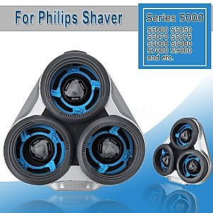 Replacement Complete Head Retain-Plate Holder Frame Assembly Compatible with Norelco Series 5000 Shavers