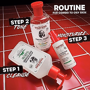 THAYERS Let's Be Clear Water Face Cream, Moisturizer with Azelaic Acid and Hyaluronic Acid, Skin Care for Combination to Oily Skin, 2.5 Oz