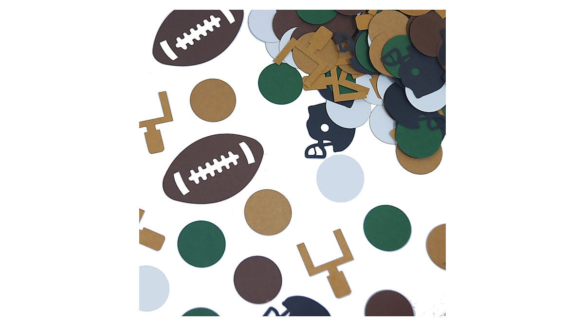 220 Pieces Football Confetti for Birthday Party | Soccer & Sports Decor