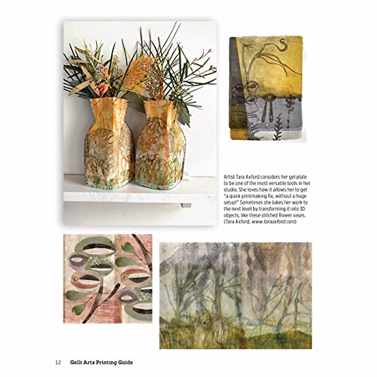 Gelli Arts (R) Printing Guide: Printing Without a Press on Paper and Fabric Using the Gelli Arts (R) Plate (Design Originals) 32 Beginner-Friendly Step-by-Step Projects, Techniques, and Inspiration