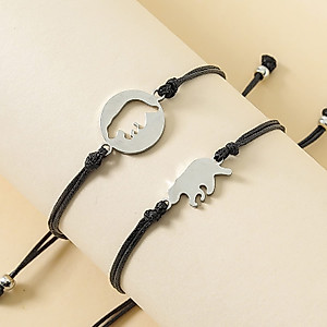 INENIMARTJ Back to School jewelry Mommy and Me Matching Bracelets,First Day of School jewelry for Mother Daughter Bracelets Jewelry (Polar Bear)