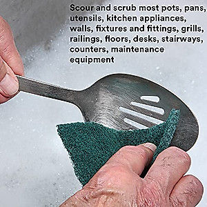 Scotch-Brite Scouring Pad 96-20, 20 Pads, 6” x 9”, General Purpose Cleaning, Food Safe, Non-Rusting