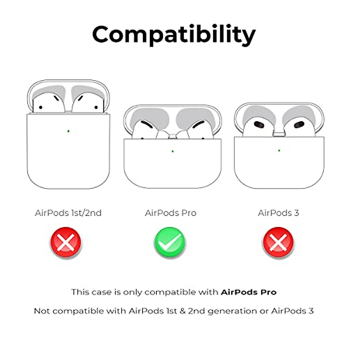 YONOCOSTA Cute Airpods Pro Case, Black Whisker Cat Kitty Funny 3D Cartoon Animals Full Protection Shockproof Soft Silicone Charging Case Cover Skin with Carabiner for Kids Girls Women Children