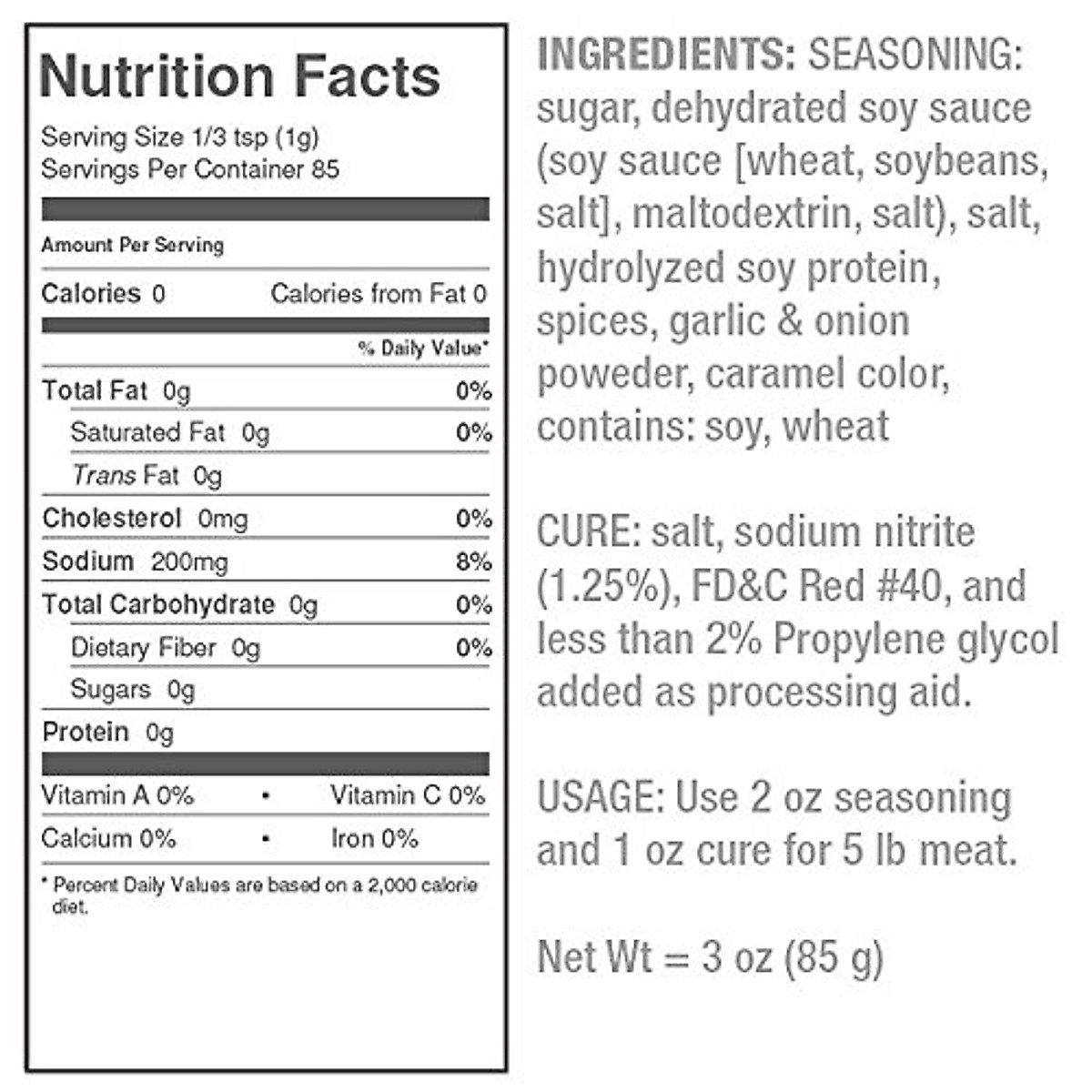 Lucky Jerky Teriyaki DIY Jerky Seasoning Kit - Seasons 20lbs of Meat