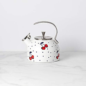 Kate Spade New York Vintage Cherry Dot Tea Kettle, 3.70 LB, Multi
