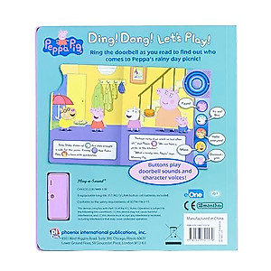 Peppa Pig - Ding! Dong! Let's Play! Doorbell Sound Book - PI Kids (Play-A-Sound)