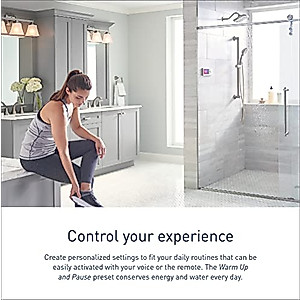 Moen Terra Beige Smart Shower 2-Outlet Digital Shower System Controller for Thermostatic Shower Valve, TS3302TB