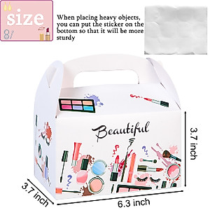 C L cooper life 24pcs Spa Day Makeup Treat Boxes Makeup Party Favor Goodie Gift Boxes for Female Bridal Shower Bachelorette Salon Cosmetics Themed Birthday Party