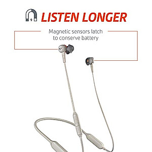 Plantronics BackBeat GO 410 Wireless Headphones, Active Noise Canceling Earbuds, Graphite