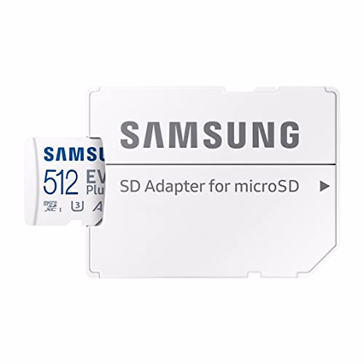 SAMSUNG EVO Plus w/ SD Adaptor 512GB Micro SDXC, Up-to 130MB/s, Expanded Storage for Gaming Devices, Android Tablets and Smart Phones, Memory Card, MB-MC512KA/AM, 2021