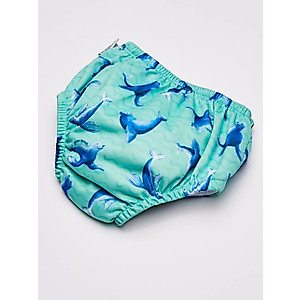 i Play Boys Reusable Absorbent Baby Swim Diapers Seafoam Sea Lions 6 Months