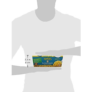 Annie's Real Aged Cheddar Microwave Mac and Cheese with Gluten Free Pasta Cups, 2 Ct, 4.02 oz (Pack of 6)