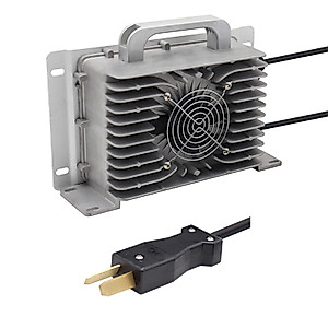 36V 18A Golf Cart Battery Charger for 36 Volt Club Car/Yamaha with Crowsfoot Style Connector Crows Foot Plug Waterproof IP68