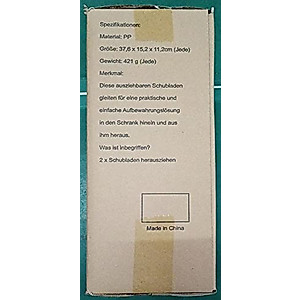 Baffect Under Sink Organizers and Storage, 2 Pack Pull Out Under Bathroom and Kitchen Cabinet Storage Drawer Organizer, Multi Purpose Sink Organizing Caddy up to 11lbs (Gray)