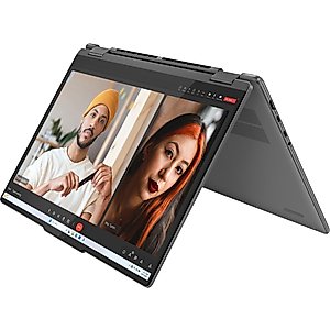 Lenovo 2024 Yoga 7 2-in-1 16” WUXGA IPS Touch Laptop 12-Core Intel Core Ultra 7 155U 16GB LPDDR5 1TB SSD Thunderbolt 4 USB-C w/DP WiFi AX BT Webcam HDMI2.1 Backlit KB Fingerprint Windows 11 Pro