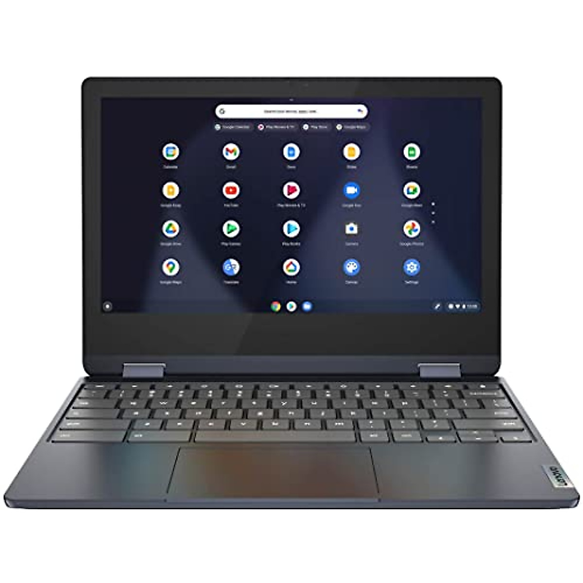 Lenovo 2022 Flex 3 Touchscreen Chromebook, 2-in-1 11.6" HD for Business and Student Laptop, MT8183 CPU, 4GB LPDDR4X, 64GB eMMC, ARM-Based Graphics, Webcam, Abyss Blue, Chrome OS, 128GB USB Card