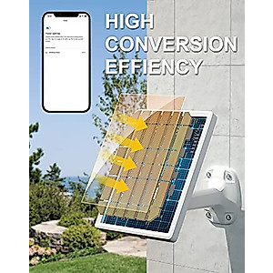 2 Pack Solar Panel for Ring Camera, Ring Camera Solar Panel Charger for Stick Up Cam Battery & Spotlight Cam Battery(No Camera)