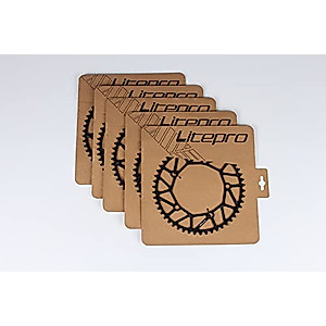 catazer Bike Chain Wheel 50/52/54/56/58T 130 BCD 9 10 11 Speed Hollow CNC Alloy Single Disc Chainwheel for Road Bike MTB Bike (56T)