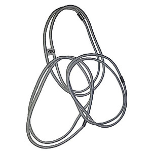 Trash Can Bands Set of 3 - Grey with Metal Connector, Holds 13 to 33 Gallon Trash Bag - Durable Elastic Garbage Bag Band for Indoor and Outdoor Use - Waste Basket Rubber Bands For Round & Square Bins