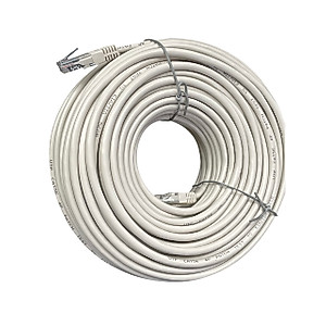 ONWOTE 100ft Cat5 Network Ethernet Cable, Electric Wire to Connect PoE Camera to PoE NVR Recorder or PoE Switch