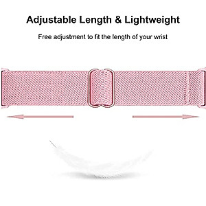 Farluya 3 Pack 19mm Stretchy Nylon Watch Bands for ID205L Veryfitpro Smart Watch,Soft Sport Band Quick Release Wristband Loop Elastic Strap for Willful YAMAY SW021 ID205L/SW025 ID205S Women Men