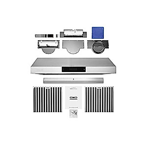 Hauslane | Chef Series 30" PS18 Under Cabinet Range Hood, Stainless Steel | Pro Performance | Contemporary Design, Touch Screen, Dishwasher Safe Baffle Filters, LED Lamps, 3-Way Venting